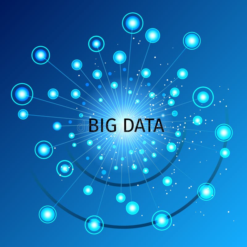 BIG data illustration stock vector. Illustration of cyber - 98388097