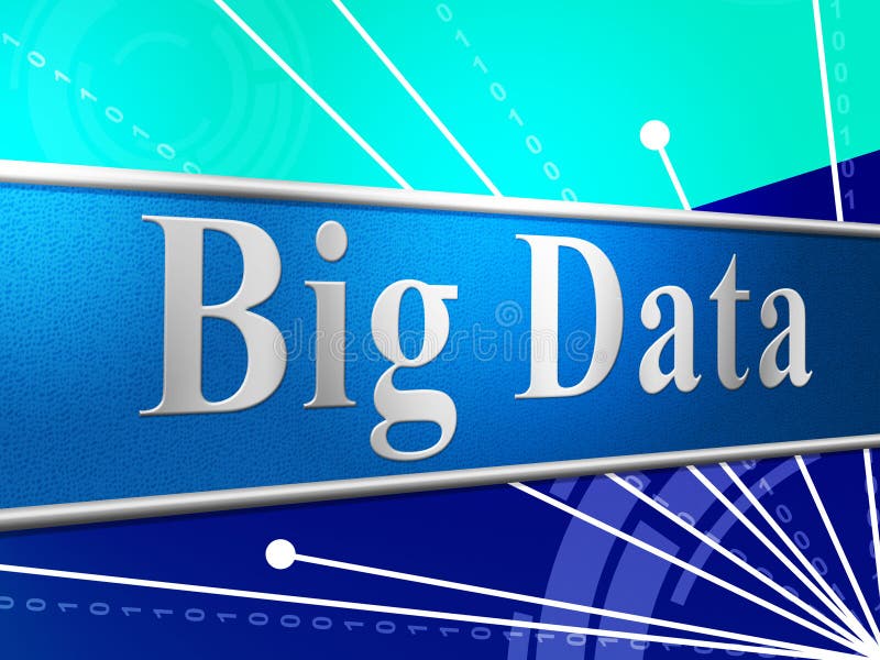 Big Data Indicates World Wide Web and Websites Stock Illustration ...