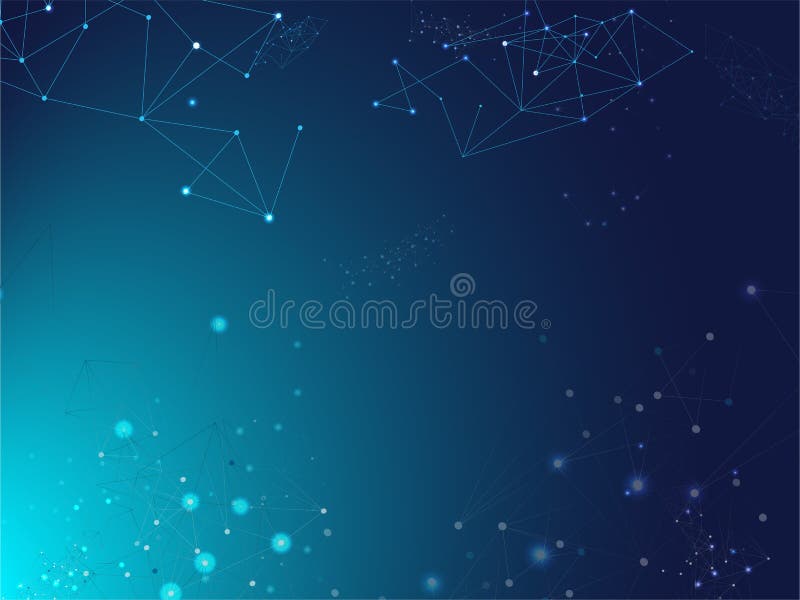 Big Data Information, Blockchain Network Nodes. Stock Vector - Illustration of light, cyber ...