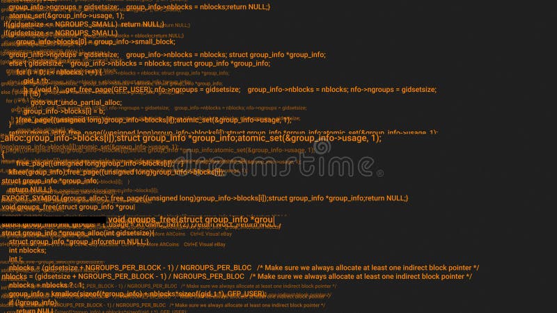 Linux code stock illustration. Illustration of internet - 60736055