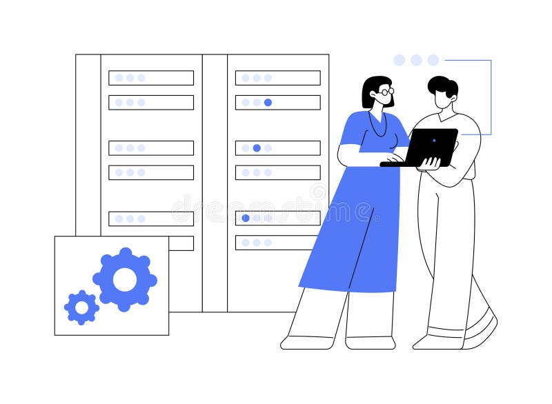 Big Data Isolated Cartoon Vector Illustrations. Stock Vector ...