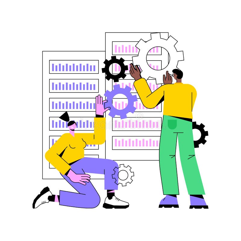 Big Data Job Abstract Concept Vector Illustration. Stock Vector ...