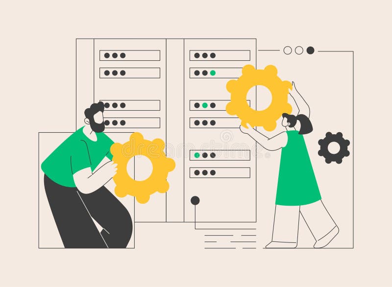 Big Data Job Abstract Concept Vector Illustration. Stock Vector ...