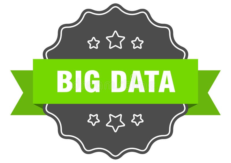 Big data label stock vector. Illustration of banner - 194918663
