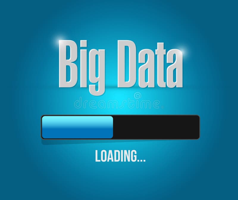 Big Data Loading Update Bar Sign Concept Stock Illustration ...