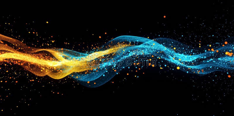 Abstract Glowing Wavy Data Visualisation Stock Photos - Free & Royalty ...