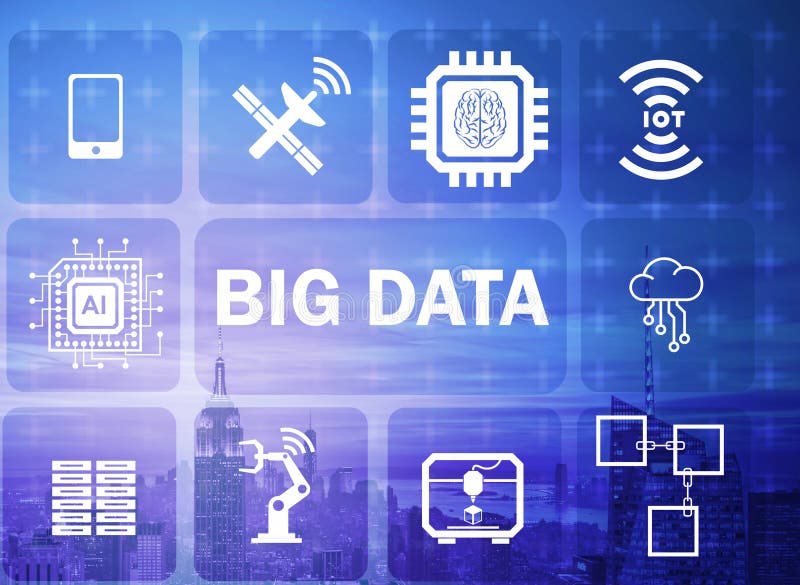 Big Data Modern Computing Concept Stock Photo - Image of network ...