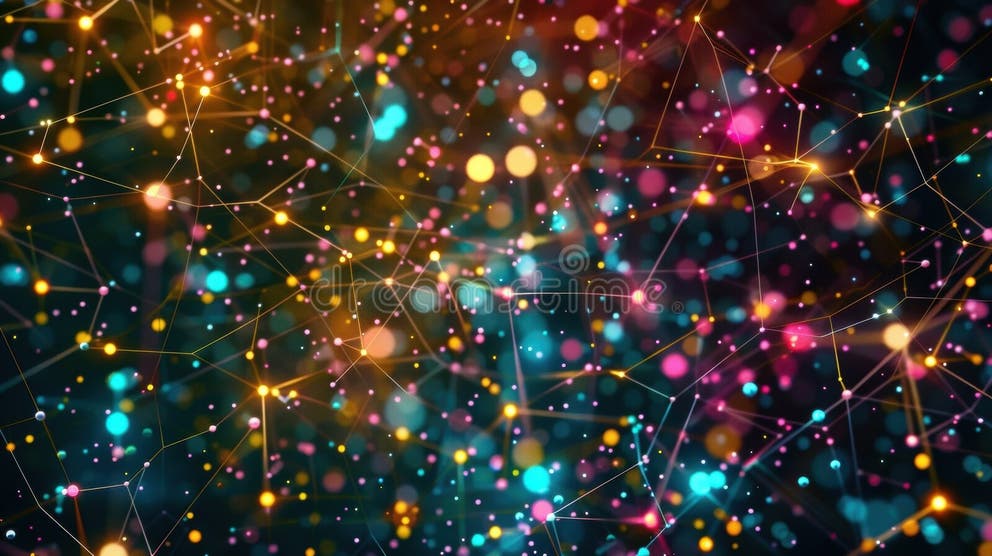 Network Interconnected Nodes Representing Ai Big Data Analytics Stock Photos - Free & Royalty ...