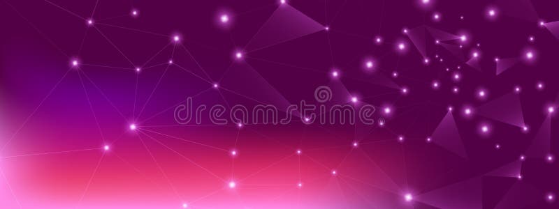 Big Data Network. Technology Vector. Red Stock Vector - Illustration of ...