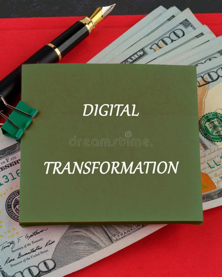 Big Data and Networking Concept. DIGITAL TRANSFORMATION Written on a ...