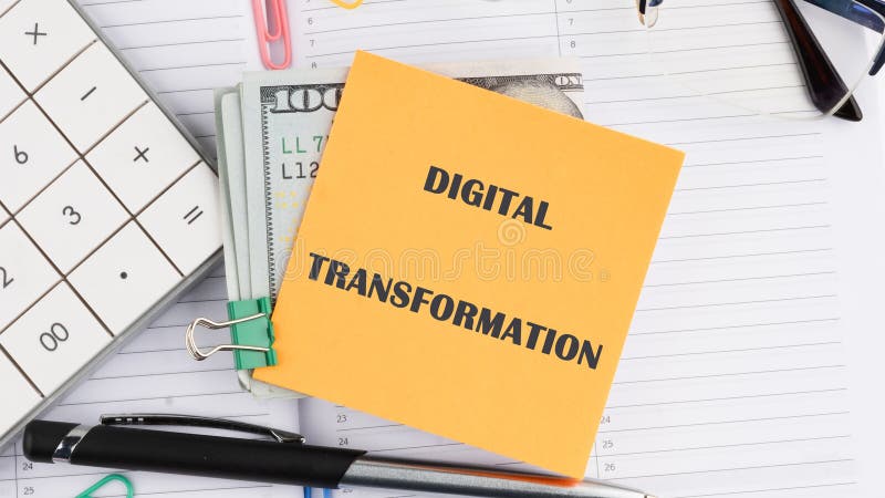 Big Data and Networking Concept. DIGITAL TRANSFORMATION it is Written ...