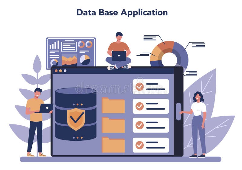 Big Data Online Service or Platform. Modern Computer Technology Stock ...