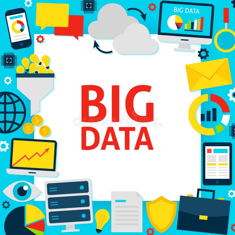 Big Data Paper Template stock vector. Illustration of management - 94008661