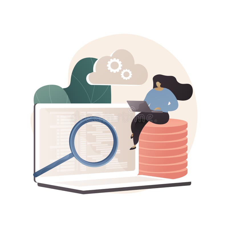 Big Data Programming Abstract Concept Vector Illustration. Stock Vector - Illustration of ...