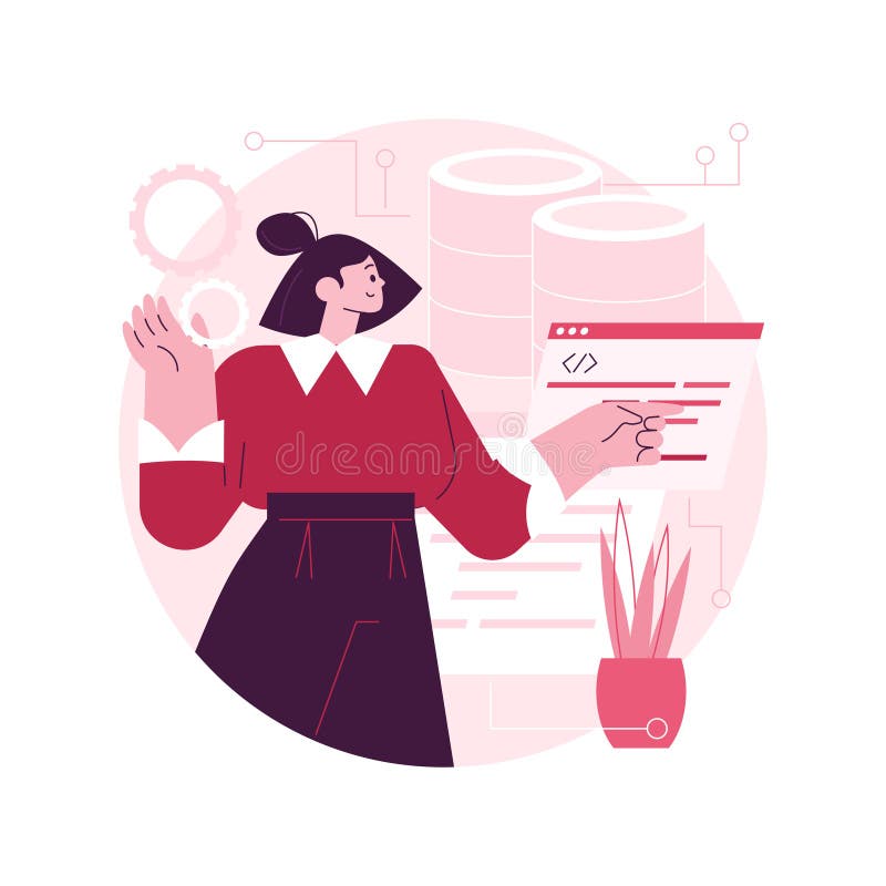 Big Data Programming Abstract Concept Vector Illustration Stock Vector