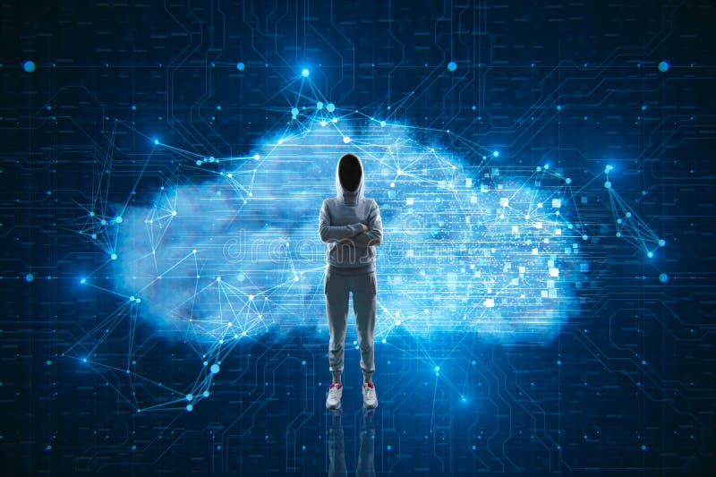 Big Data Protection and Business Technology Anonymous Concept with ...