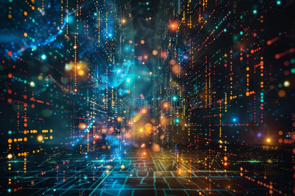 BIg Data Protection and Science Concept ,technology Concept, Network Stock Photo - Image of ...