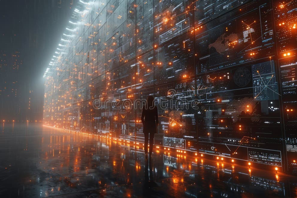 BIg Data Protection and Science Concept ,technology Concept, Network ...