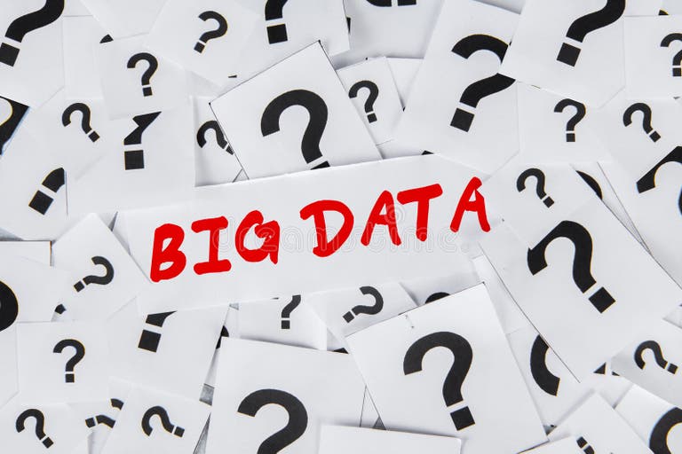 Big Data with Question Sign Stock Image - Image of mark, huge: 44501119
