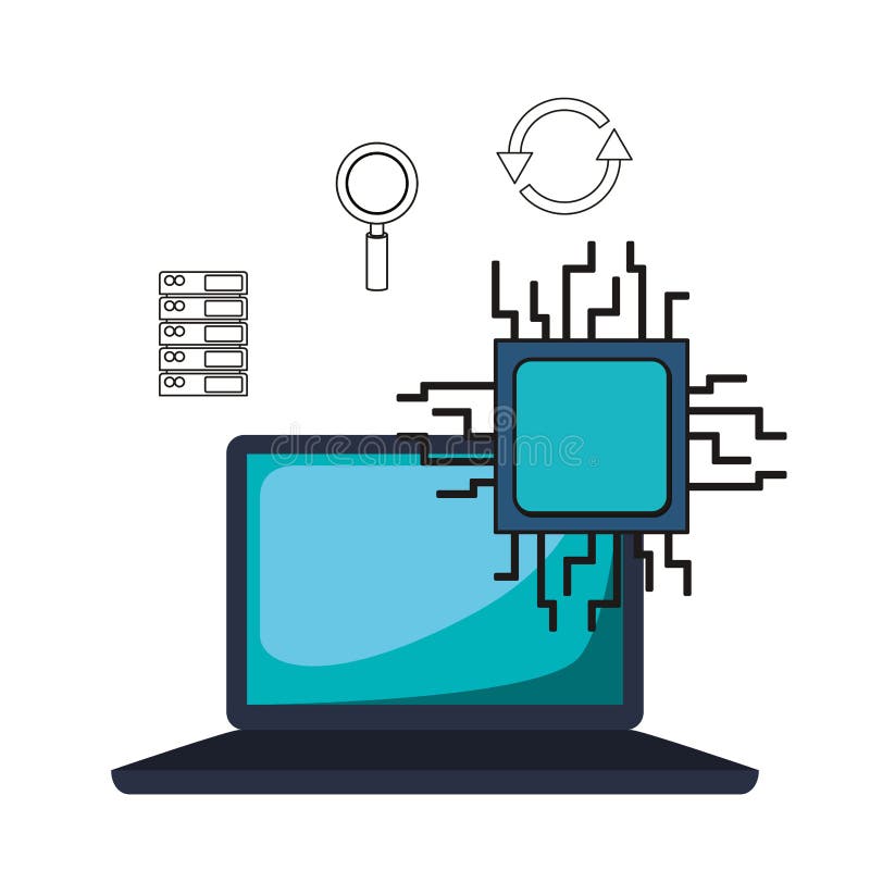 Big Data Related Icons Image Stock Vector - Illustration of defense ...