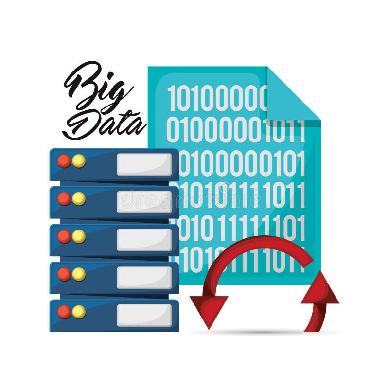 Big Data Related Icons Image Stock Vector - Illustration of defense ...