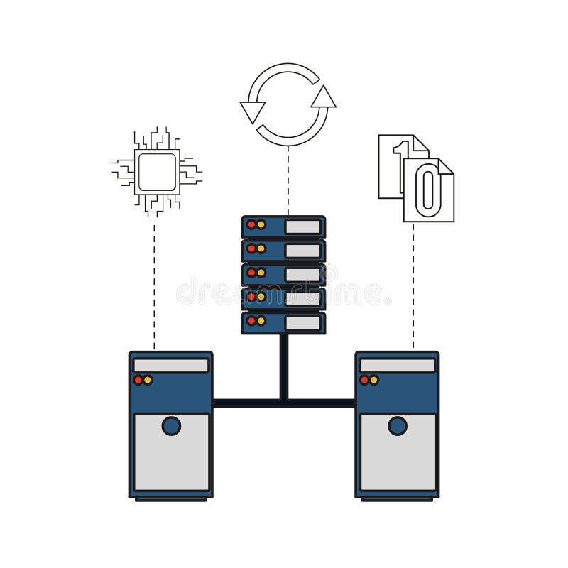 Big Data Related Icons Image Stock Vector - Illustration of defense ...