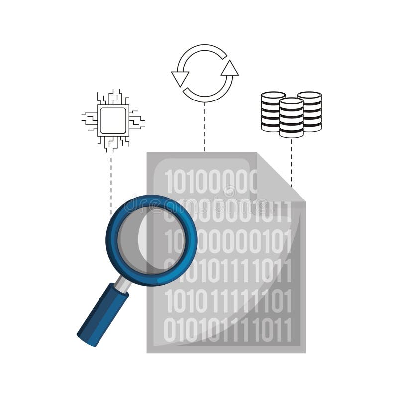 Big Data Related Icons Image Stock Vector - Illustration of symbolic ...