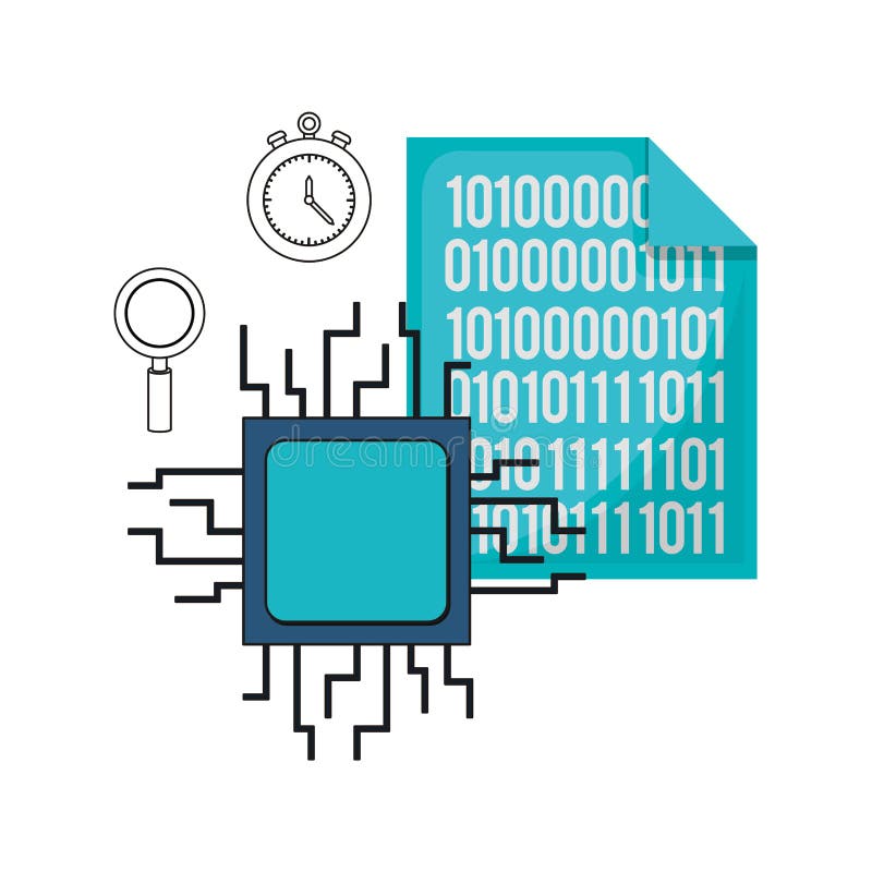 Big Data Related Icons Image Stock Vector - Illustration of defense ...