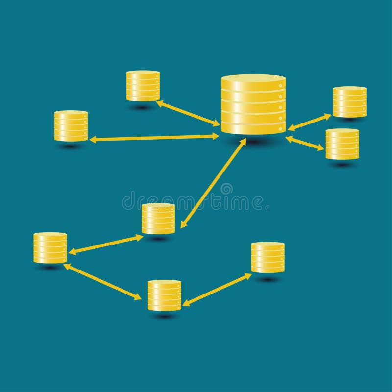 Big data relationships stock vector. Illustration of data - 47275063