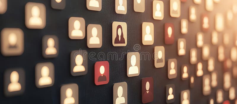 Big Data is Represented by a Wall of Digital Screens that Showcase ...