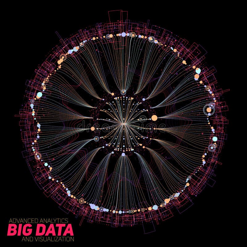 Big Data Round Visualization. Futuristic Infographic. Information ...