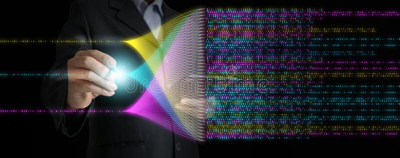 Big Data And Data Science Concepts A Man Is Computing Analysing And Extracting Complex