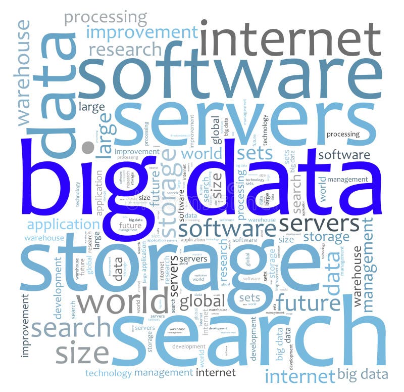 Big data search stock illustration. Illustration of management - 38706656