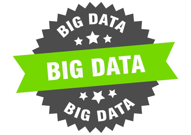 Big Data Sign. Big Data Round Ribbon Sticker Stock Vector ...