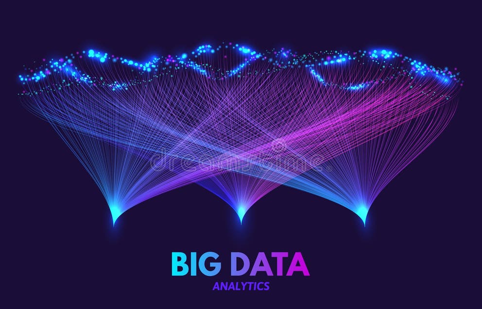 Big Data Sort. Complex Database Information Sorting Visualization, Digital Analytics or Social ...
