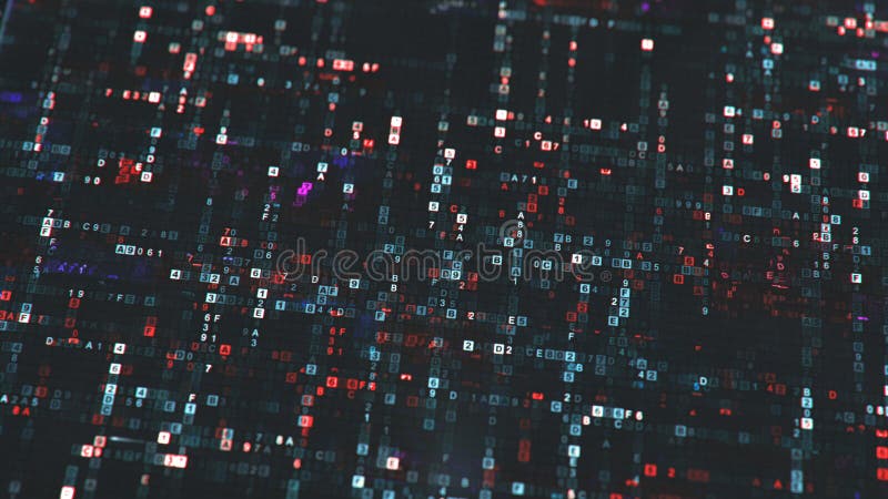 Big Data Sorting 3d Render Stock Illustration Illustration Of Cyberspace 255255352