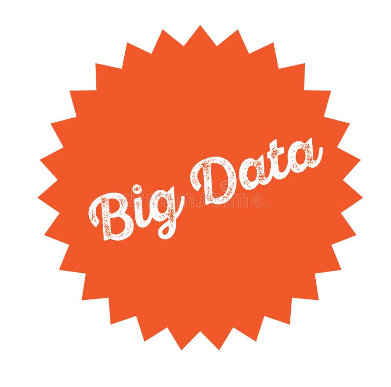 Big Data Stamp on White Stamp on White Stock Vector - Illustration of ...