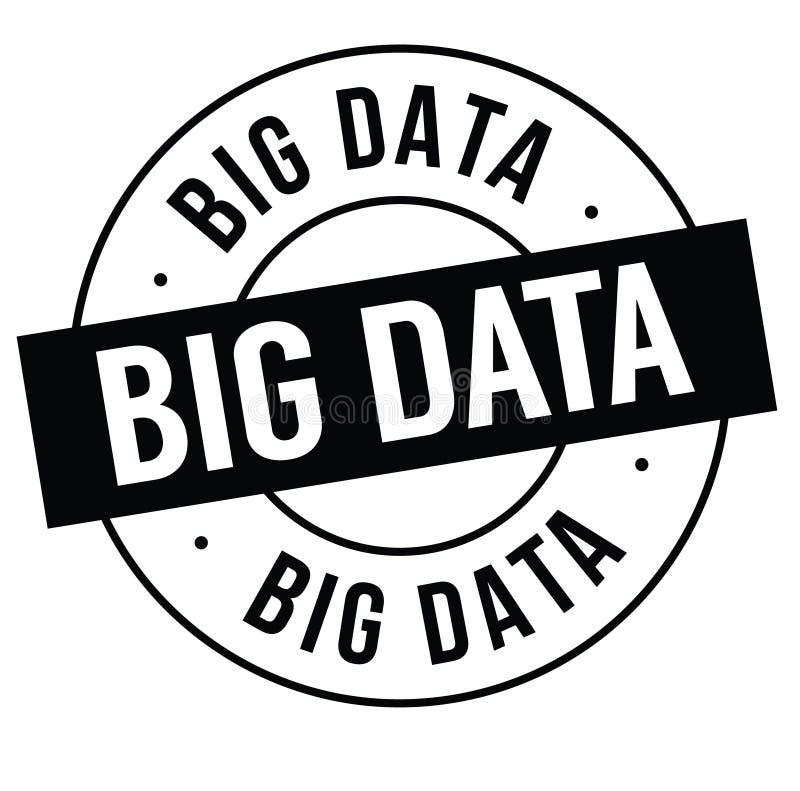 Big data stamp on white stock vector. Illustration of label - 124381811