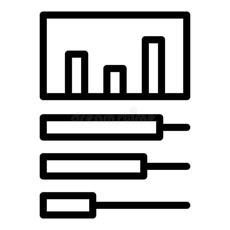 Big Data Statistics Icon, Outline Style Stock Vector - Illustration of ...
