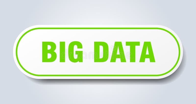 Big data sticker. stock vector. Illustration of website - 197145652