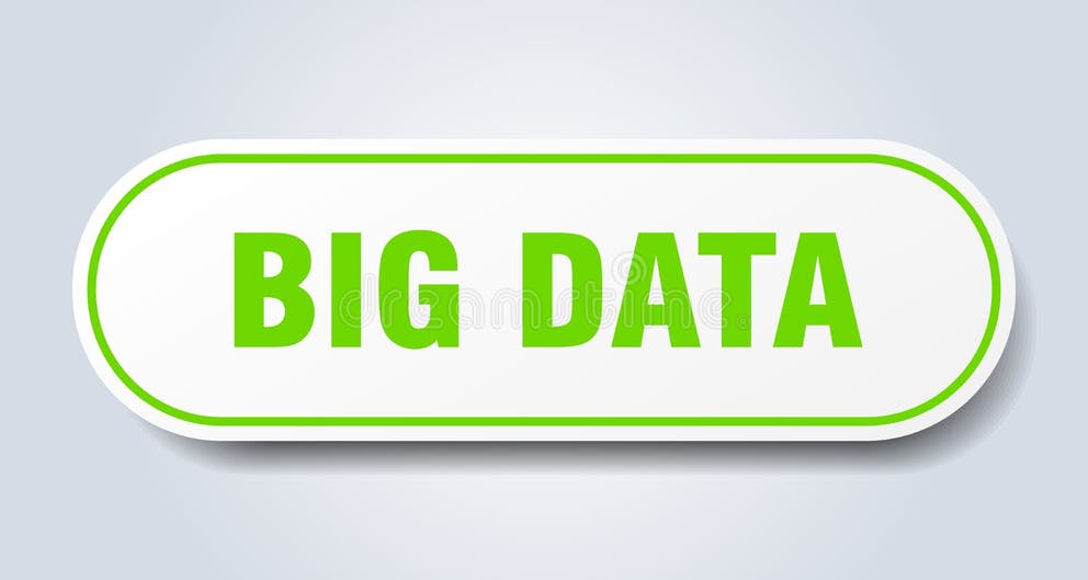 Big data sticker. stock vector. Illustration of website - 197145652