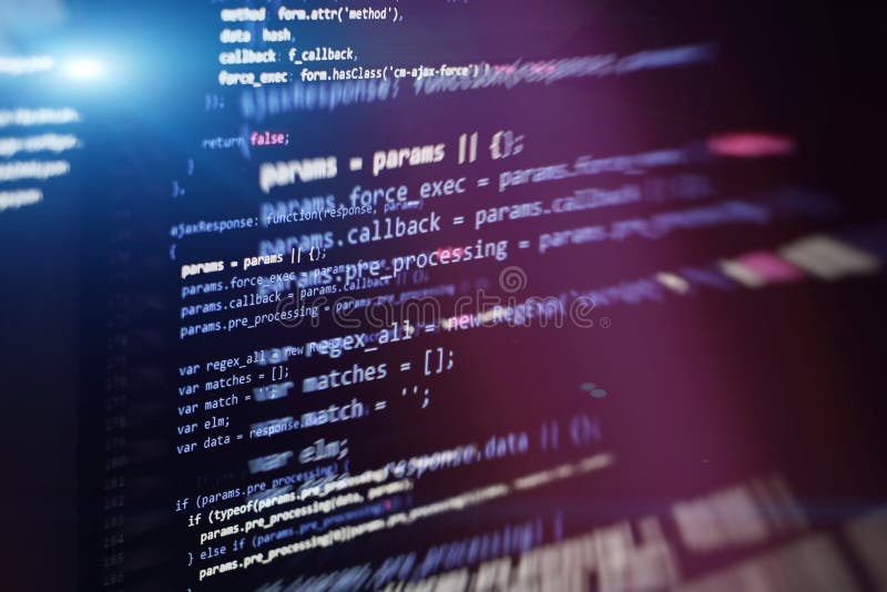 Big Data Storage And Cloud Computing Representation Programming Developer Working On Web