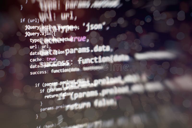 Big Data Storage And Cloud Computing Representation Programming Developer Working On Web