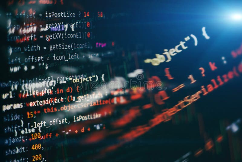 Big Data Storage And Cloud Computing Representation Programming Developer Working On Web