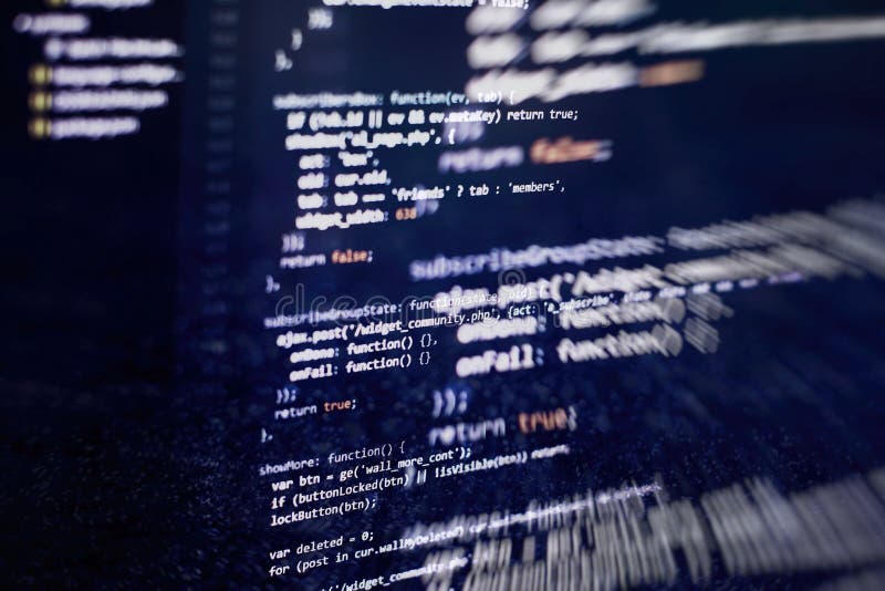 Web Programming Functions on Laptop on Laptop. it Business. Python Code Computer Screen. Mobile ...