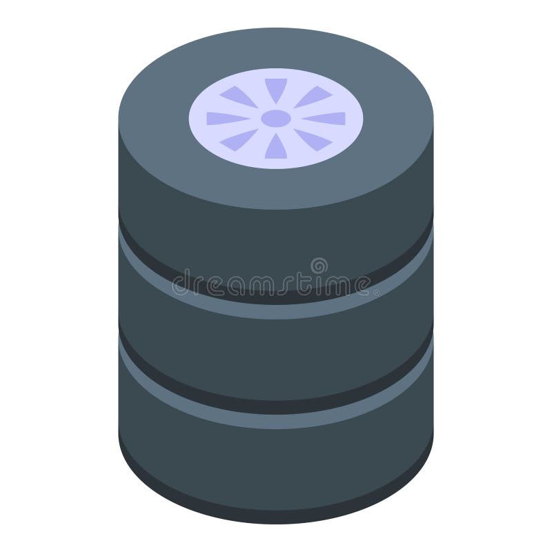 Big Data Storage System Being Represented by a Tire and Disk Drive ...