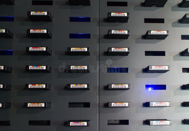 Big Data Storage Units In Server Stock Photo - Image of backup ...