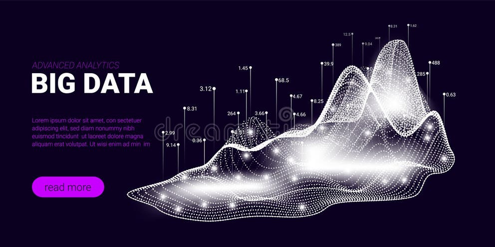 Big Data Stream Concept, Business Analytics. Stock Vector ...