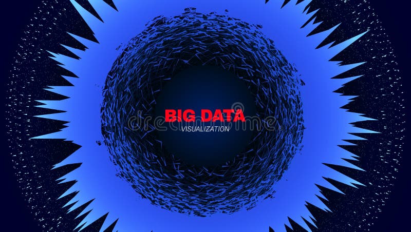 Abstract Data Stream Vector Poster. Stock Vector - Illustration of grid ...