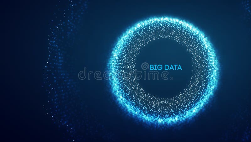 Big Data Technology Background Binary Code Algorithms Deep Learning